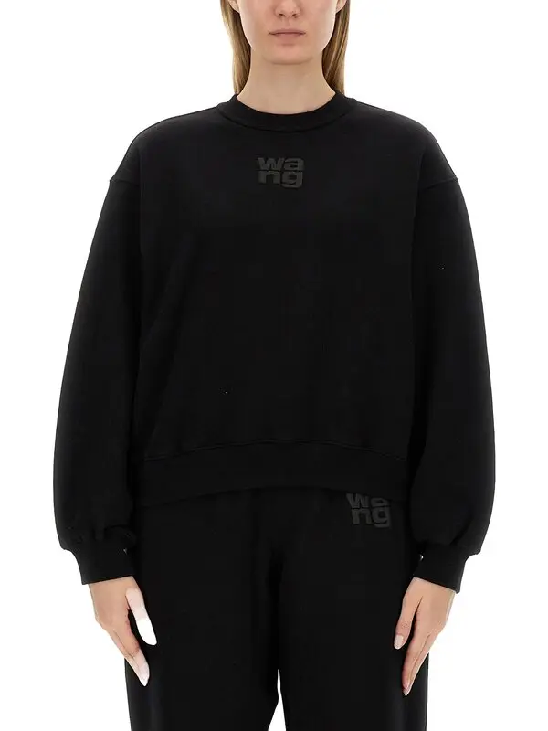 Alexander Wang Sweatshirt With Logo - Black