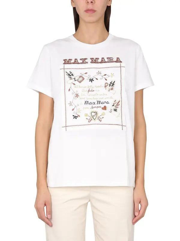Max Mara Crewneck T-shirt - Ivory
