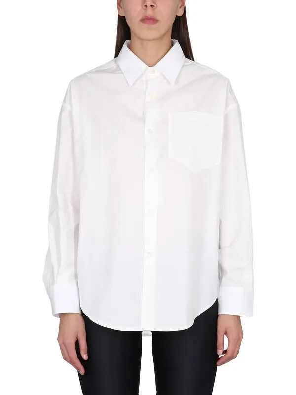 Ami Boxy Fit Shirt - White