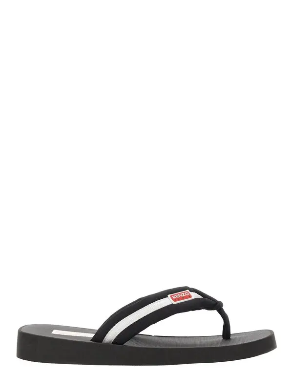 Kenzo Logo Slide Sandal - Black