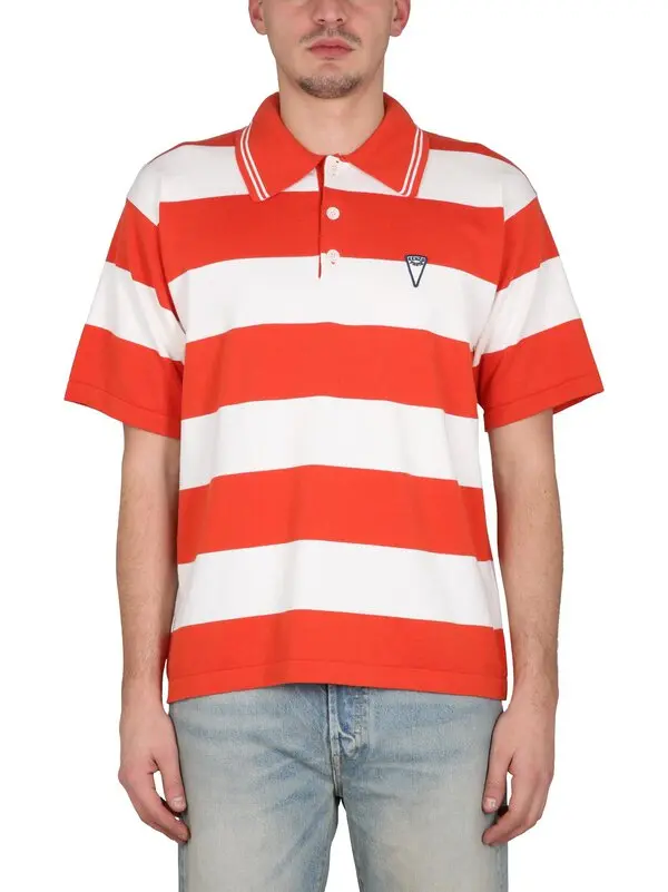Kenzo Polo Shirt 'nautical Stripes - Red