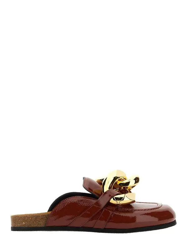 JW Anderson Chain Mules - Brown