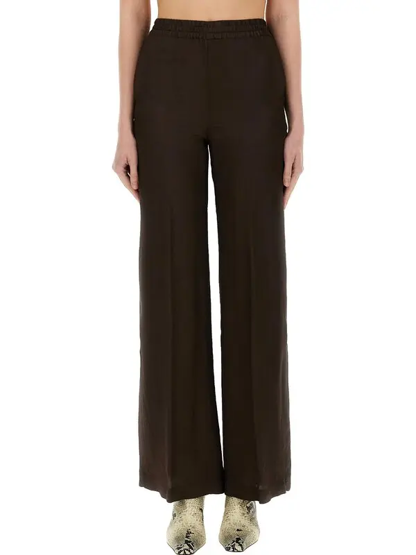 Aspesi Wide Leg Trousers - Brown