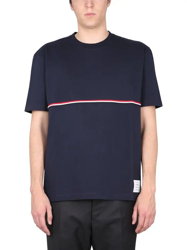 Thom Browne T-shirt Rwb - Blue
