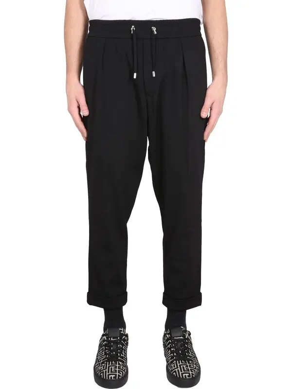 Balmain Wool Trousers - Black