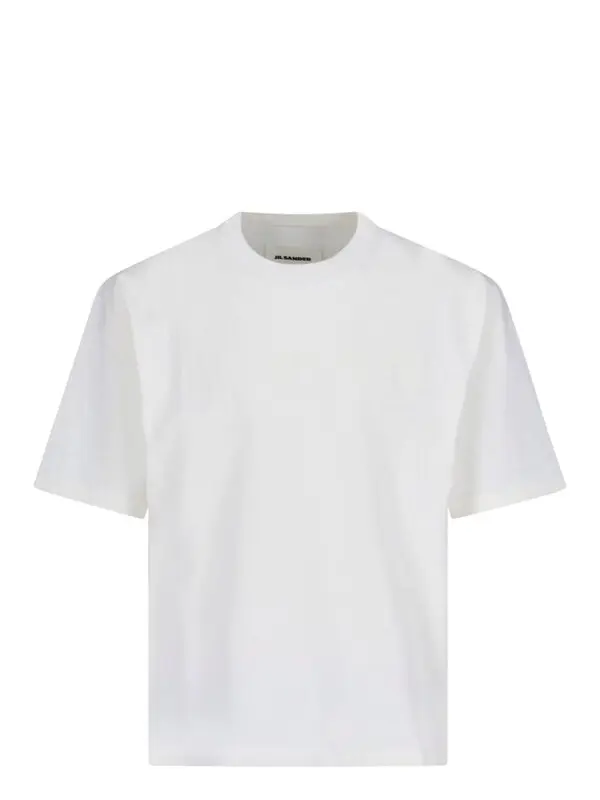 JIL SANDER Oversized Logo T-shirt - White