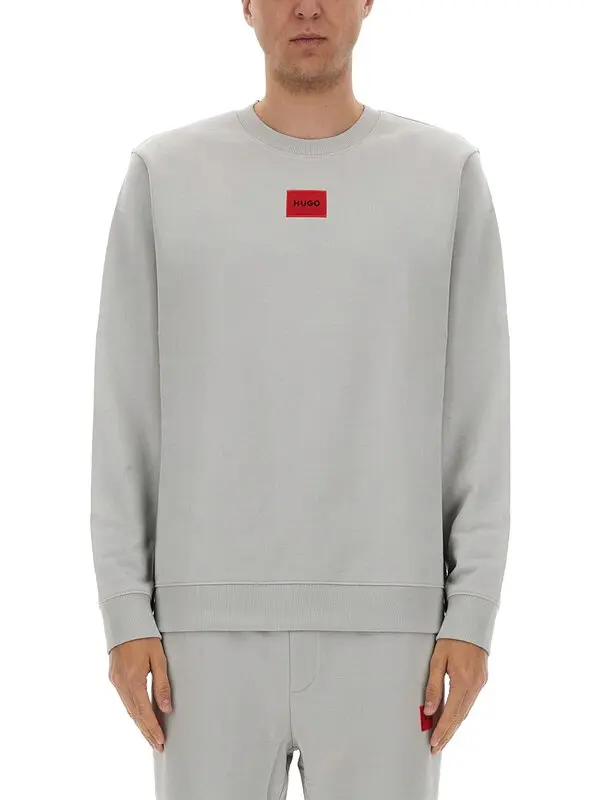 Hugo Boss Logo Sweatshirt - Grey