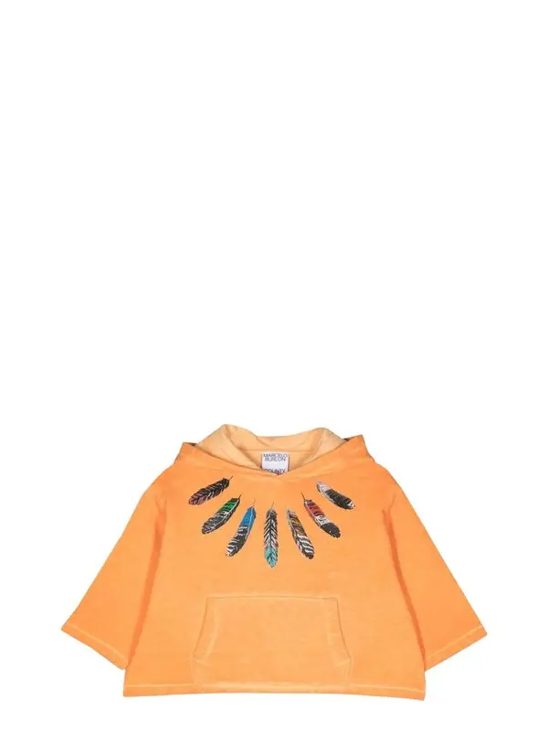 MARCELO BURLON COUNTY OF MILAN Hooded Pullover - Orange