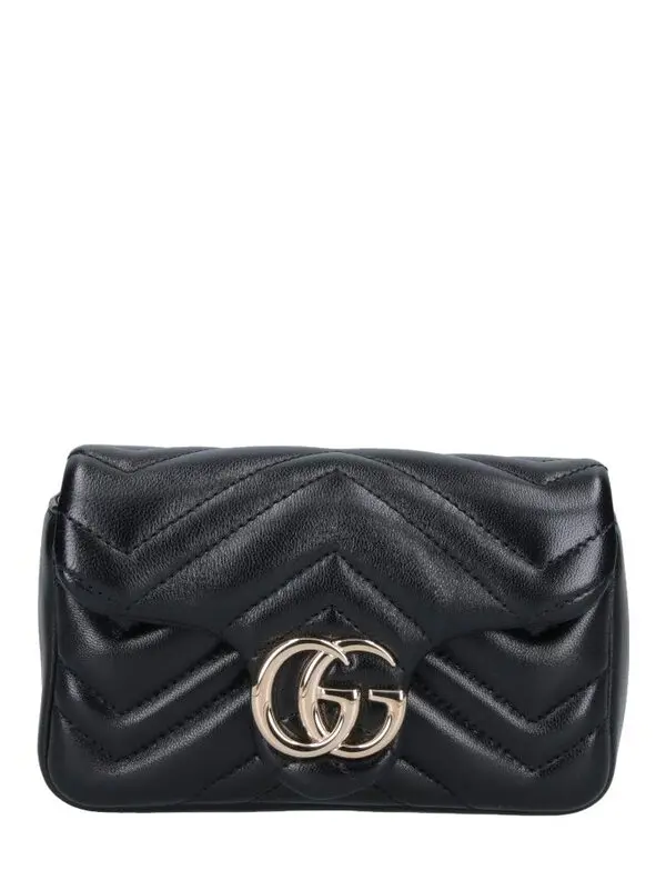 Gucci Gg Marmont Mini Shoulder Bag - Black