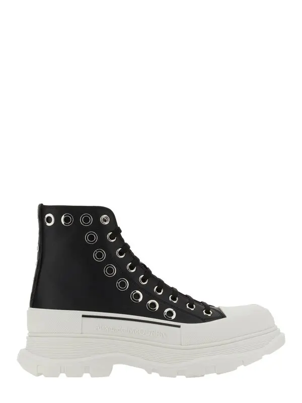 Alexander McQueen Joey Eyelet High-top Sneaker - Black
