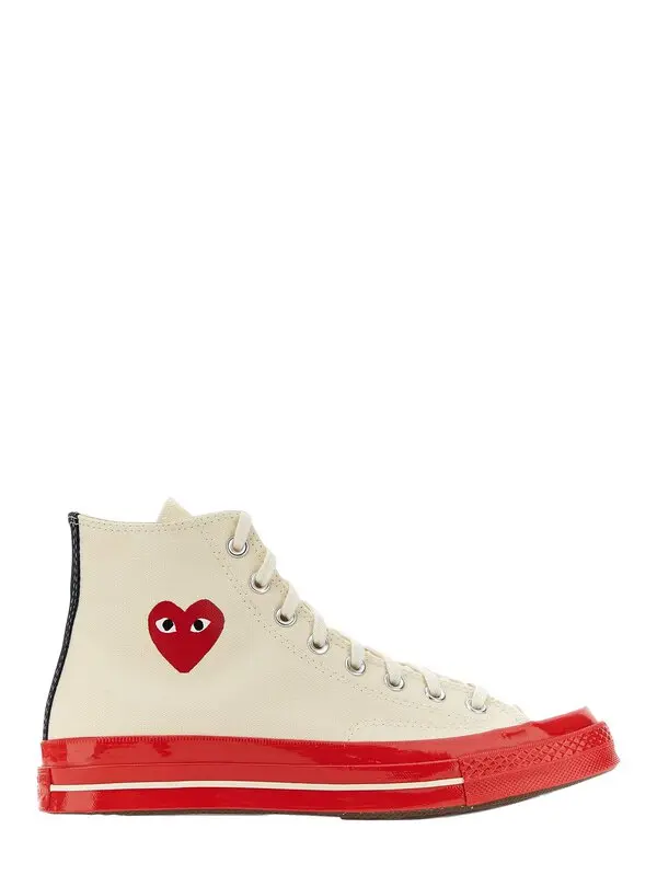 COMME DES GARCONS PLAY CONVERSE Chuck 70 High-top Sneakers - White