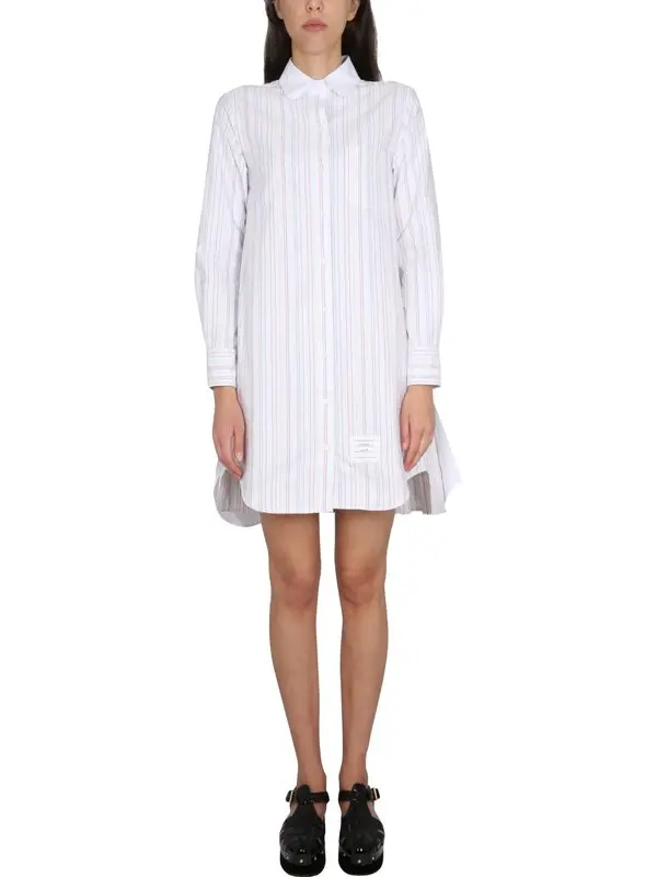 Thom Browne Wool Shirt Dress - Multicolour