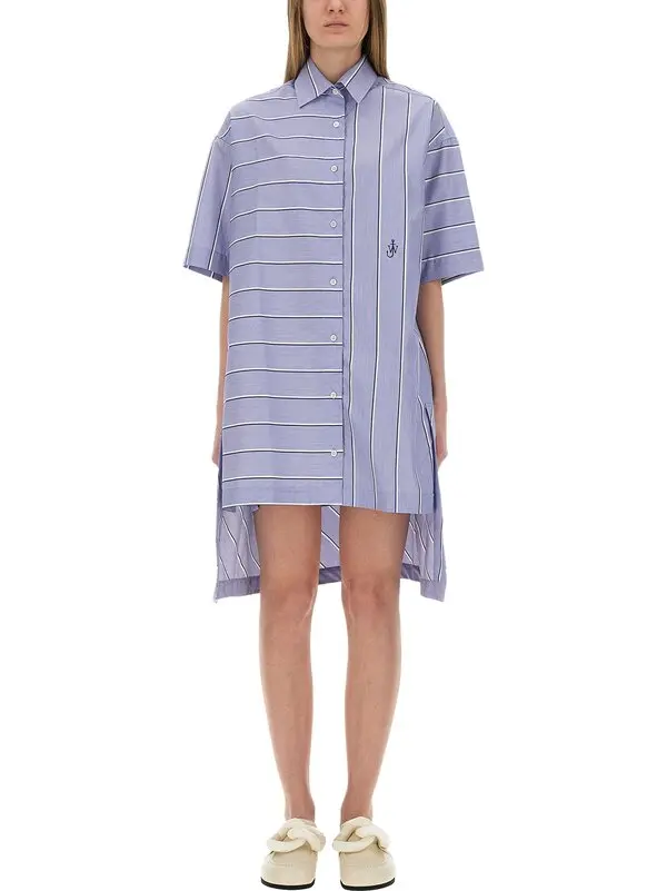 JW Anderson Chemisier Shirt Dress - Baby Blue