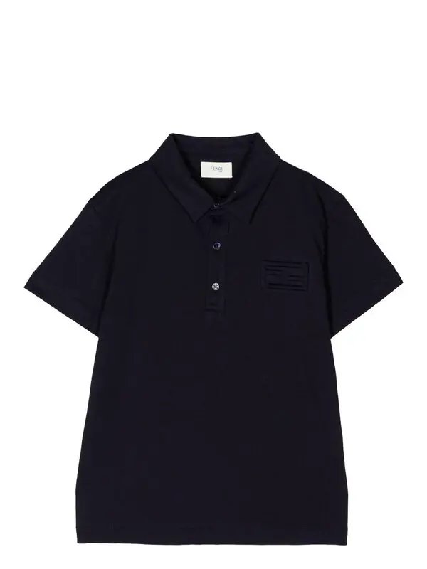 Fendi Logo Polo - Blue
