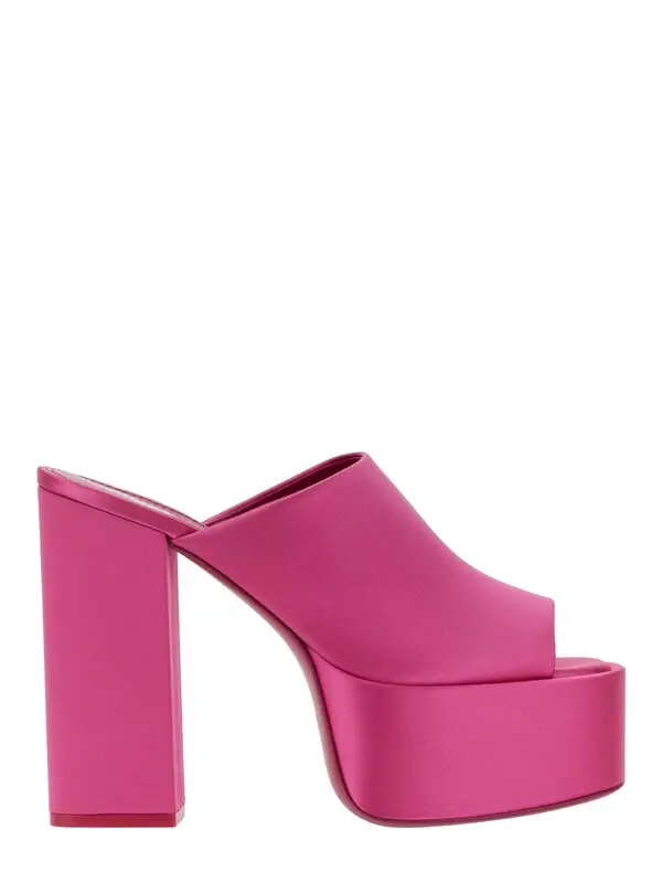 Paris Texas Sasha Mules - Fuchsia