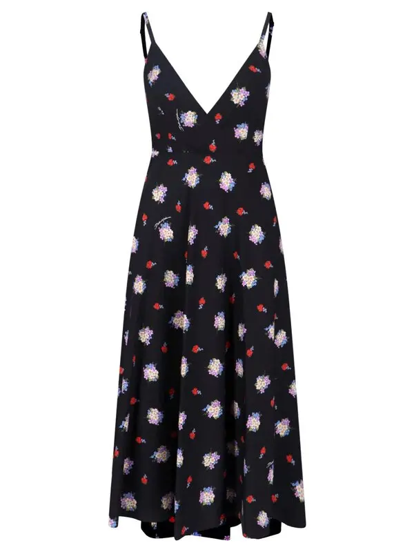 Dolce & Gabbana Silk Midi Dress - Black