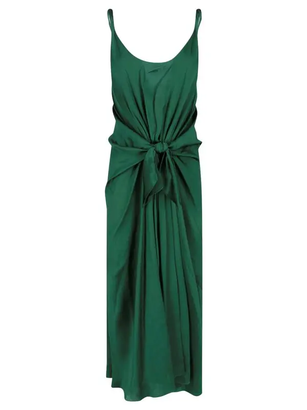 Ermanno Scervino Silk Midi Dress - Green