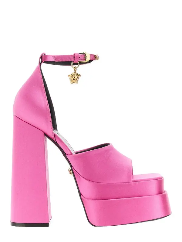 Versace Aevitas Medusa Platform Sandals - Pink