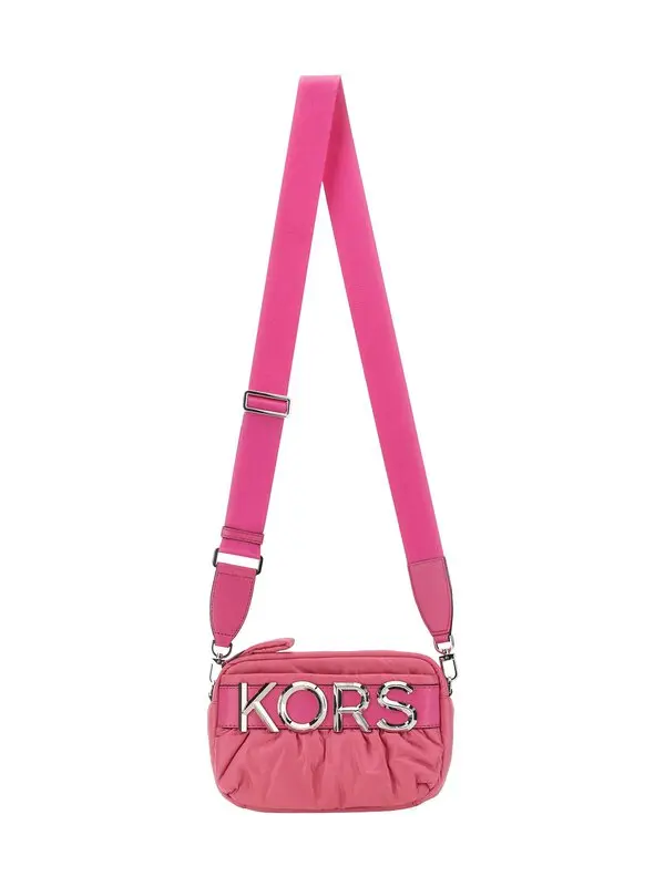 Michael Kors Camera Bag With Logo - Fuchsia