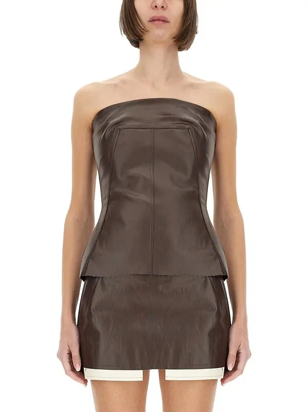 Rick Owens Top Bustier - Brown