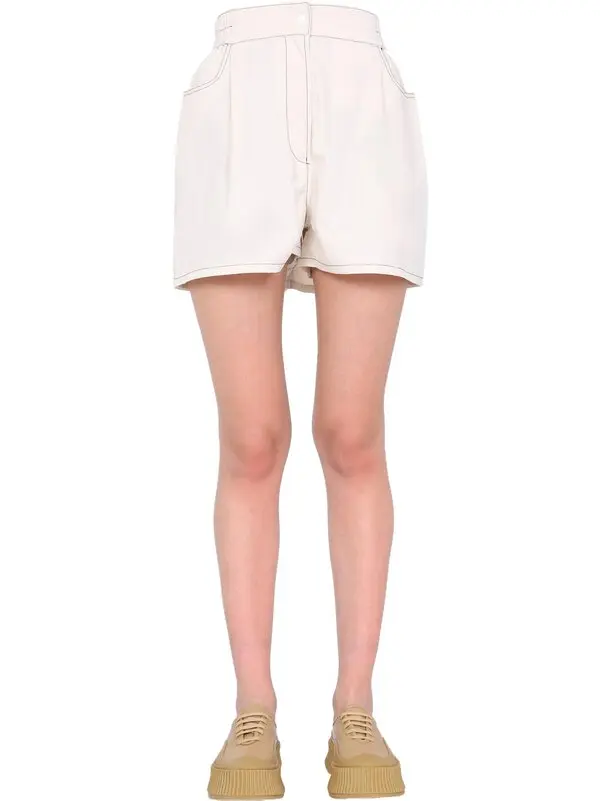 SUNNEI X ELEONORA BONUCCI Nylon Shorts - Beige