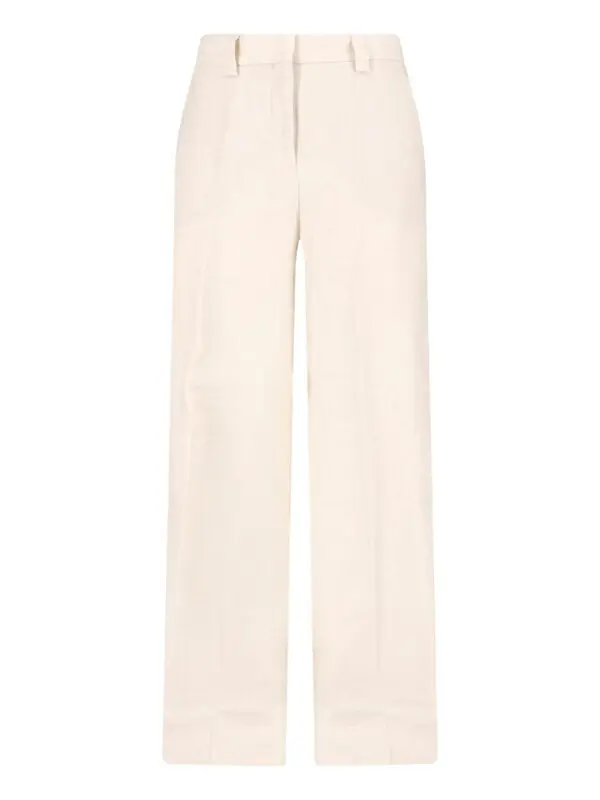 LARDINI Tailored Pants - Cream
