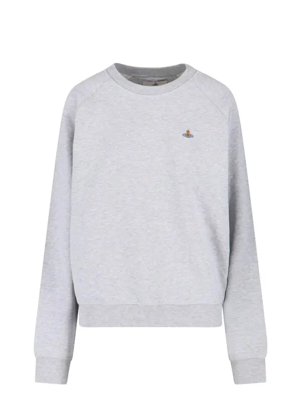 VIVIENNE WESTWOOD Orb Crew Neck Sweatshirt - Gray