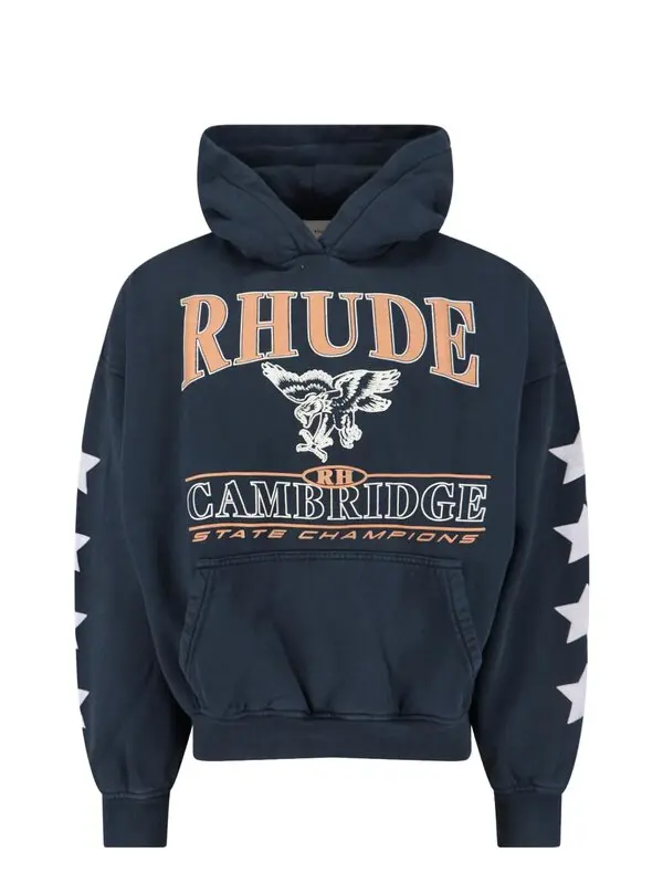 Rhude Eagle Star Hoodie - Black