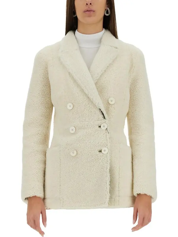 Alexander McQueen Double-breasted Coat - White
