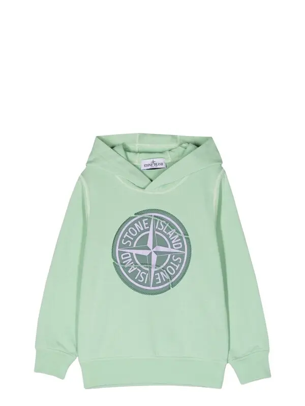 Stone Island Hooded Sweatshirt - Green