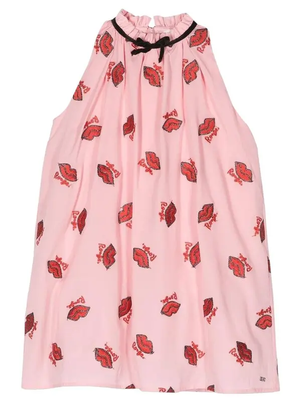 Sonia Rykiel Paris Kisses Pinafore Dress - Pink