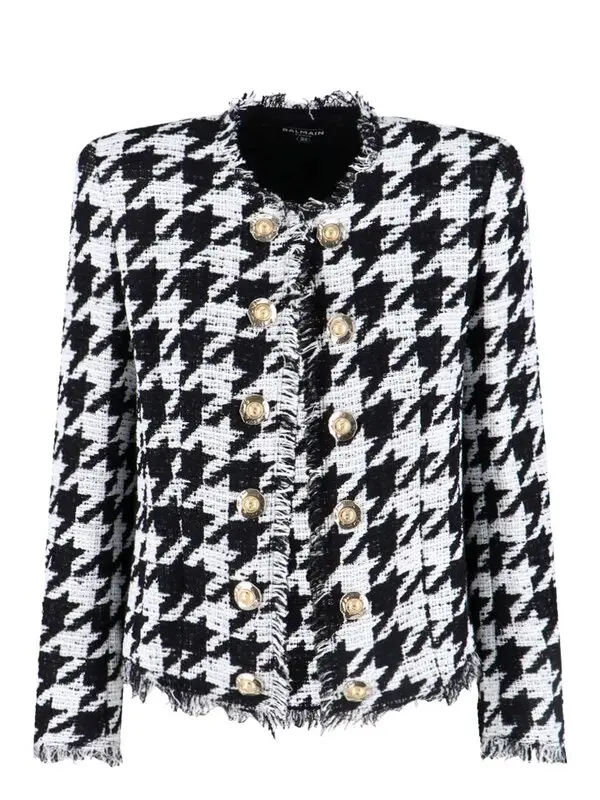 Balmain Spencer Decorative Button Jacket - Black