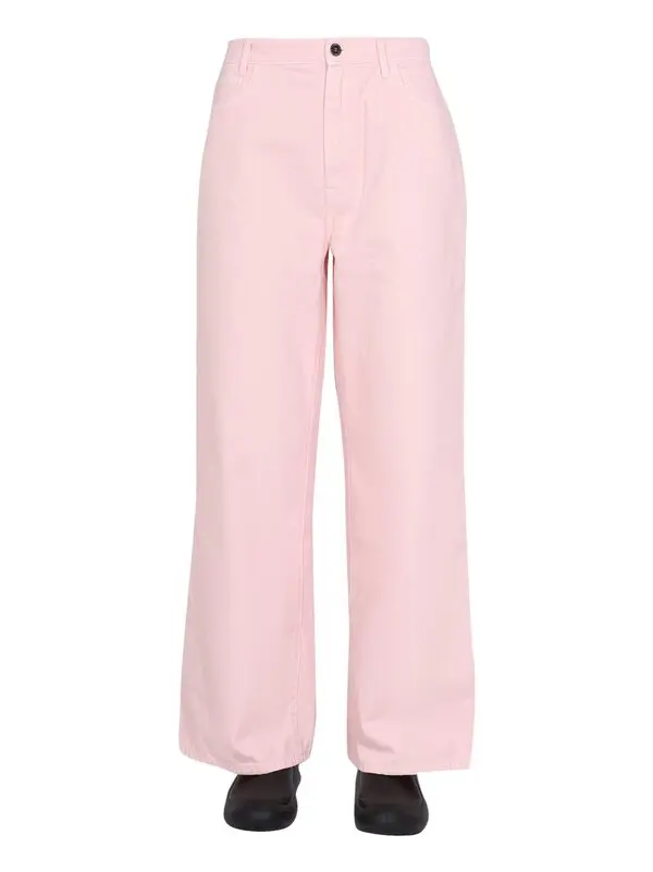 Raf Simons Wide Leg Trousers - Pink