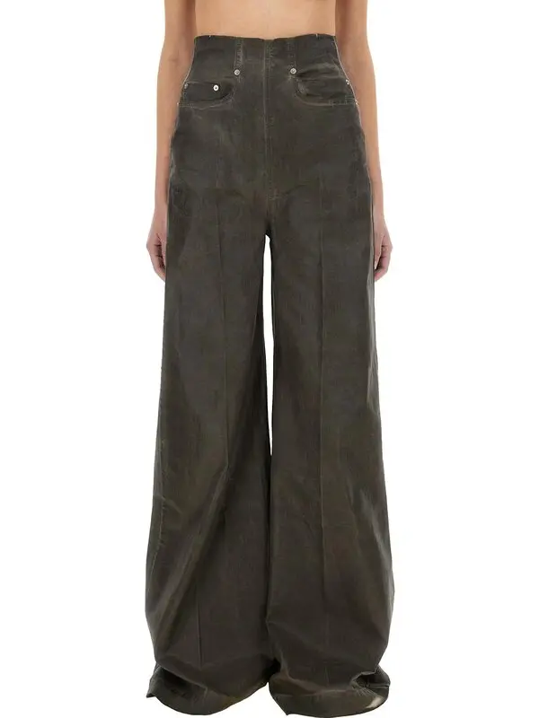 Rick Owens Dirt Cooper' Denim Pants - Grey