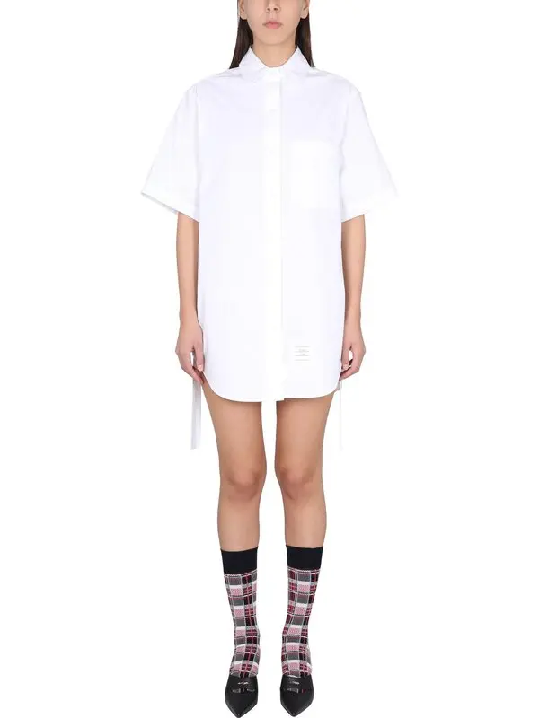 Thom Browne Mini Chemiser Dress - White