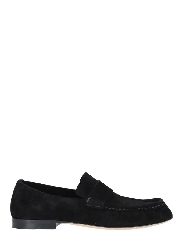 THE ROW Soft Loafers - Black