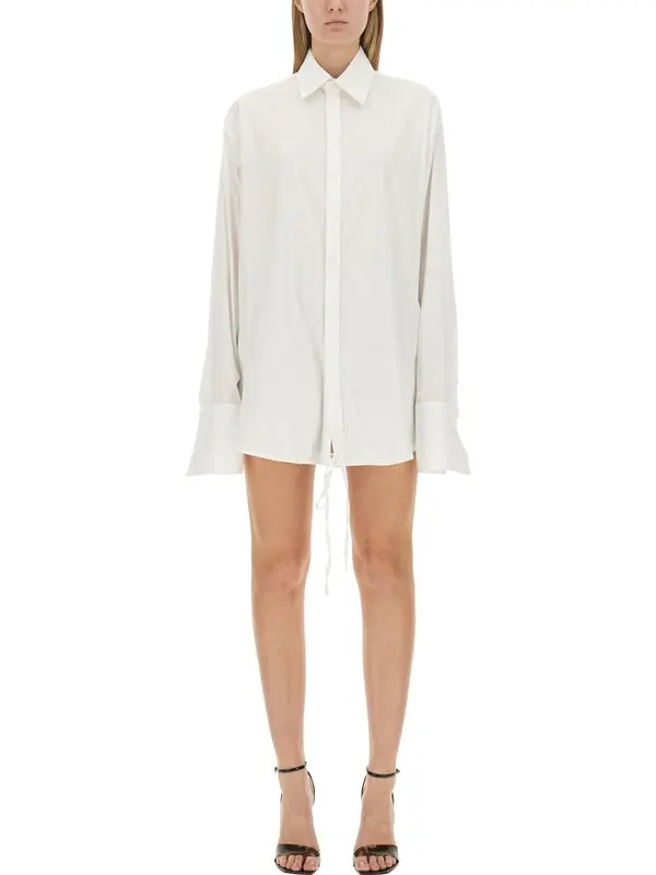 PETER DO Drawstring Shirt - White