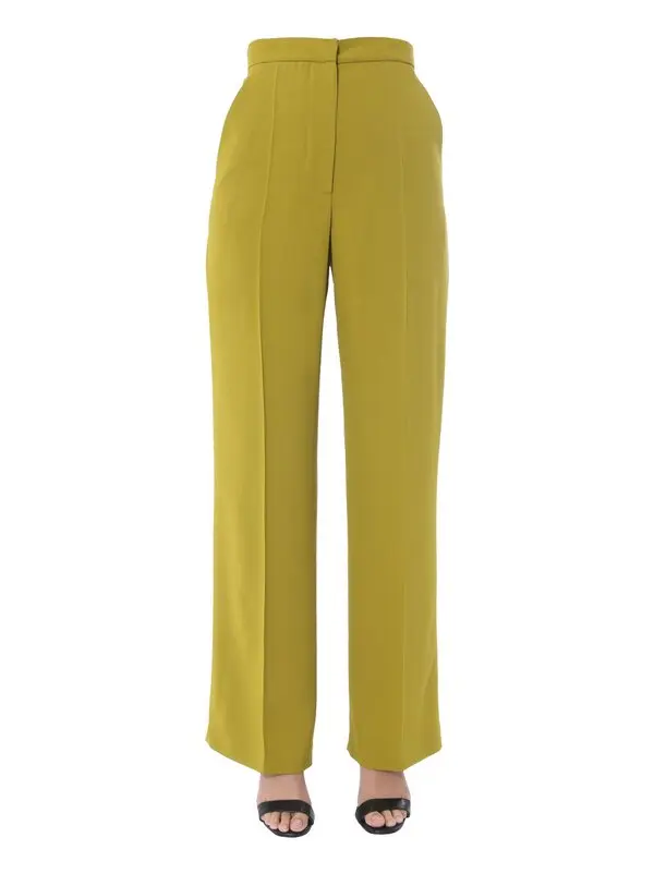 Alberta Ferretti Wide Leg Trousers - Green