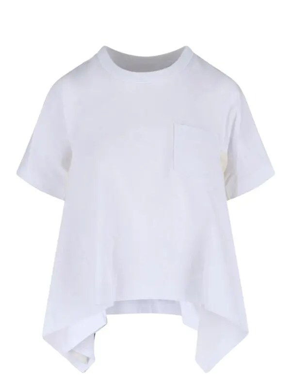 Sacai Asymmetric T-shirt - White