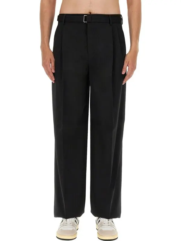 LANVIN Wide Leg Trousers - Black