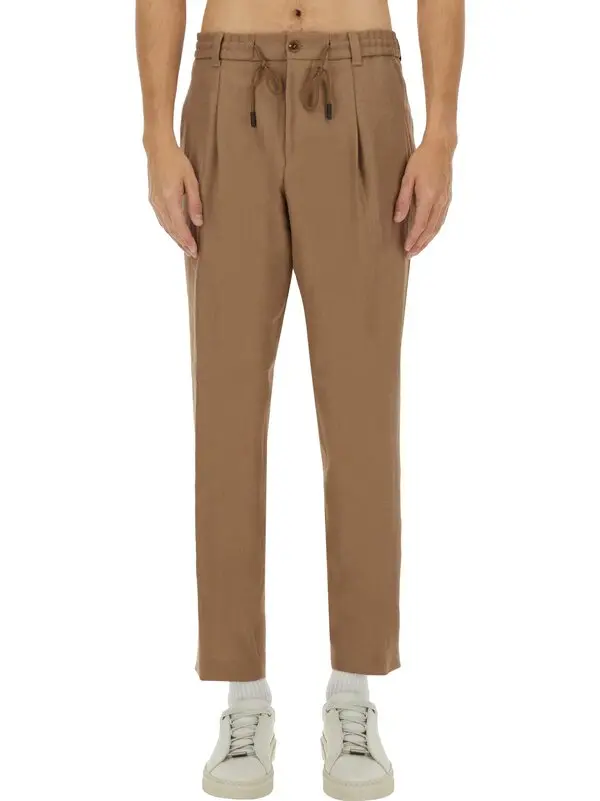 Hugo Boss L-peetl-pl-rds-243 Trousers - Beige