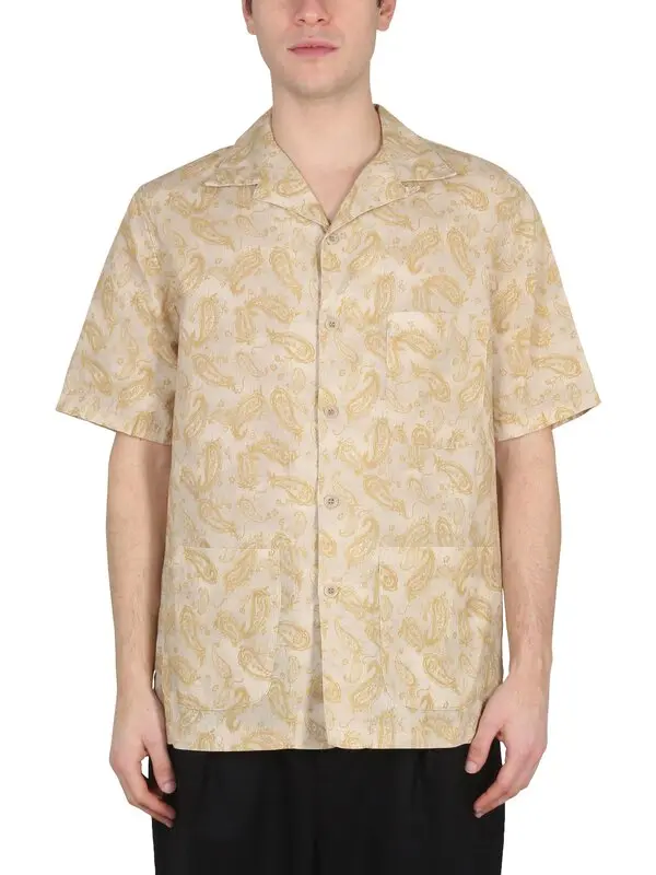 EAST HARBOUR SURPLUS Paisley Print Shirt - Beige