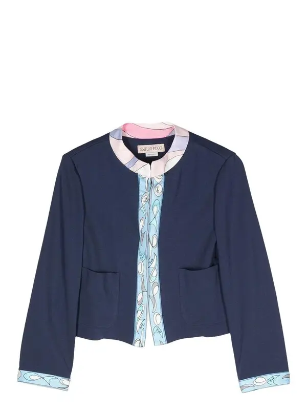Emilio Pucci Knitted Jacket - Blue