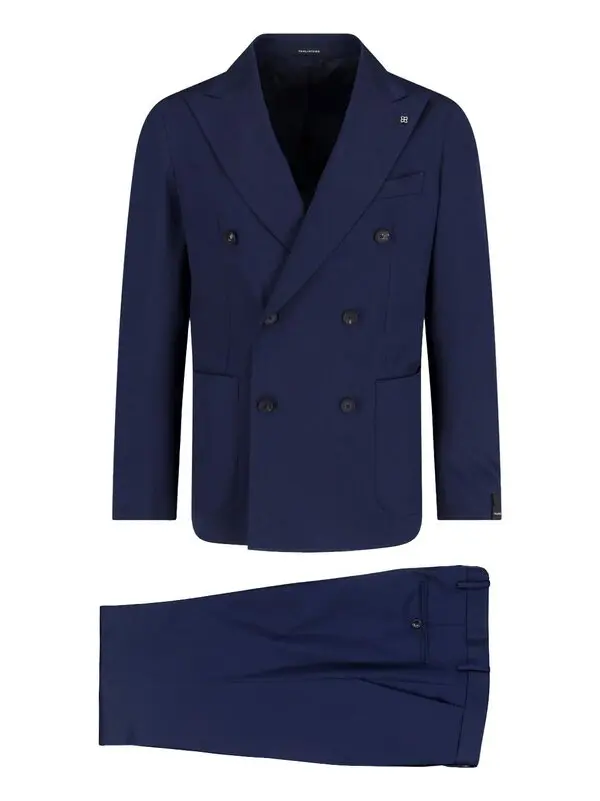 Aspesi Double-breasted Suit - Blue