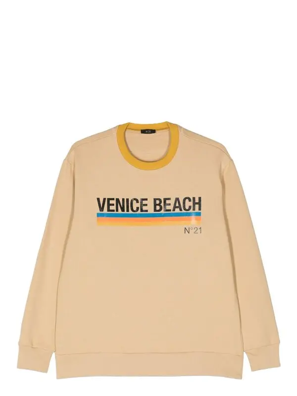 N°21 Venice Beach Crewneck Sweatshirt - Beige