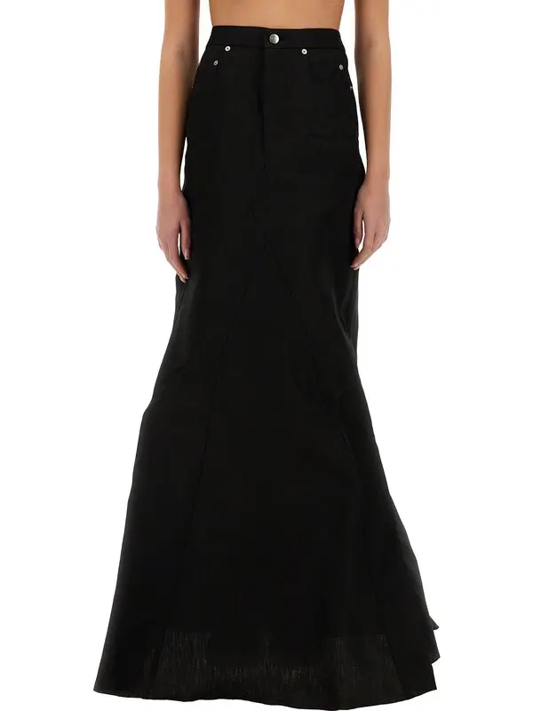 Rick Owens Long Skirt - Black