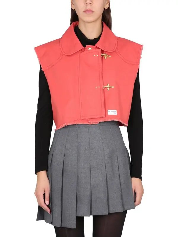 FAY Vest With Hook And Eye Closure - Red