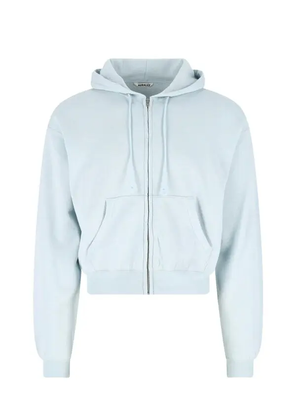 Canada Goose Cotton Zip Hoodie - Light Blue