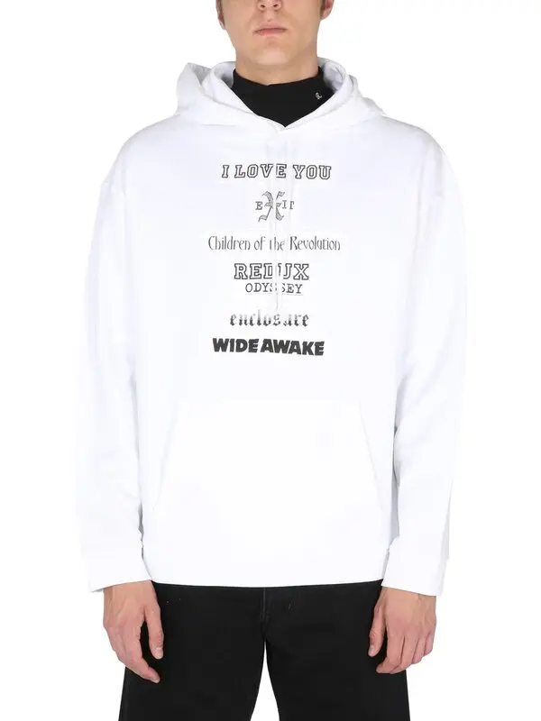 Raf Simons Hooded Sweatshirt - White