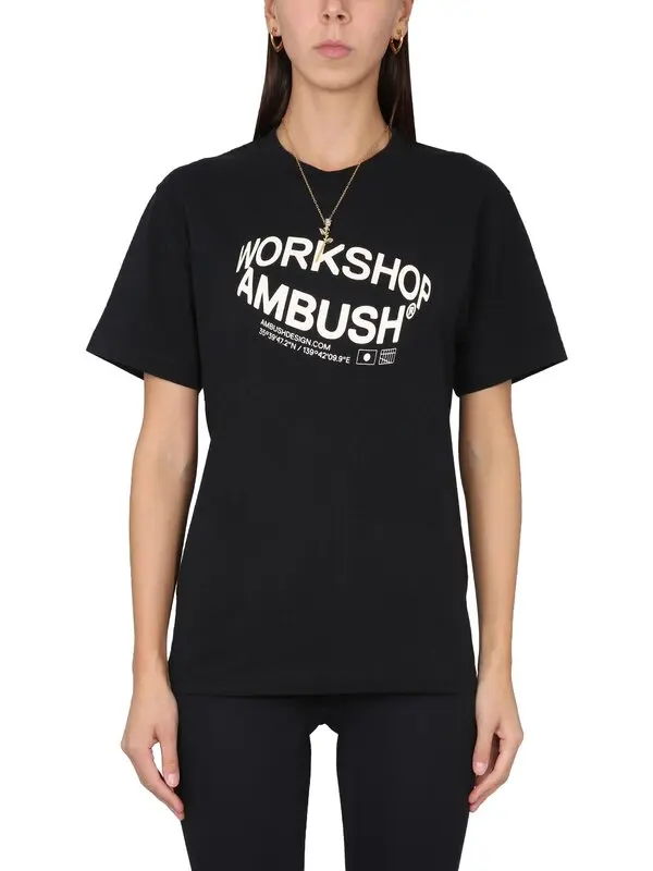 AMBUSH Printed T-shirt - Black